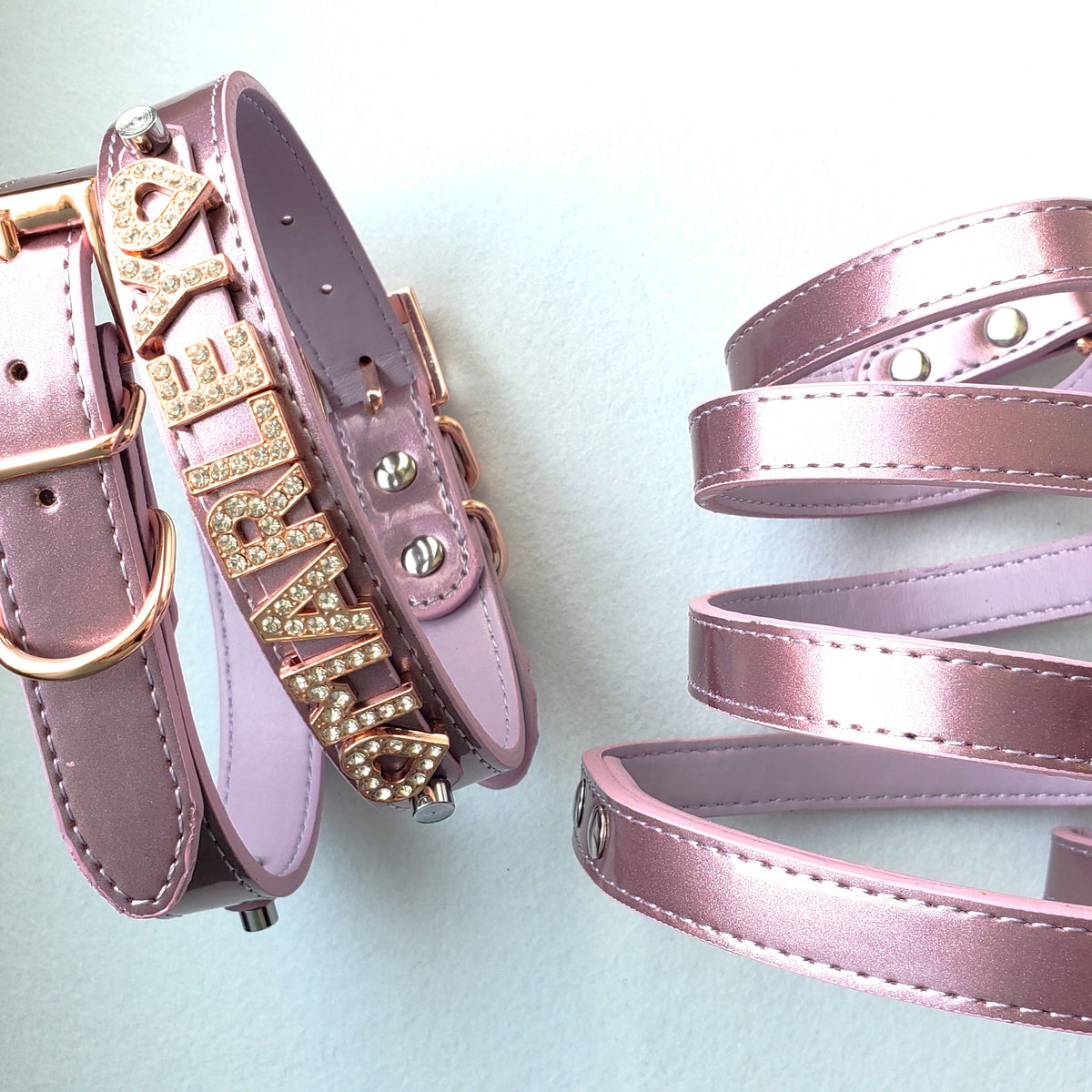 Spacedust Mauve Personalized Pet Collar – House Of FurBaby